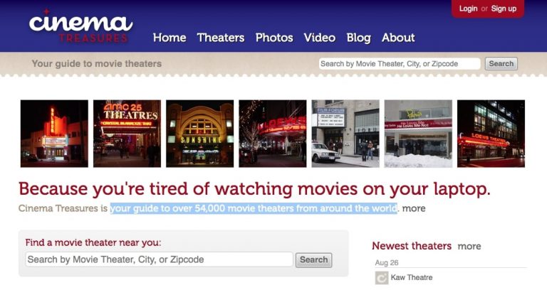 Cinema Treasures Celebrates 20 Years - Celluloid Junkie