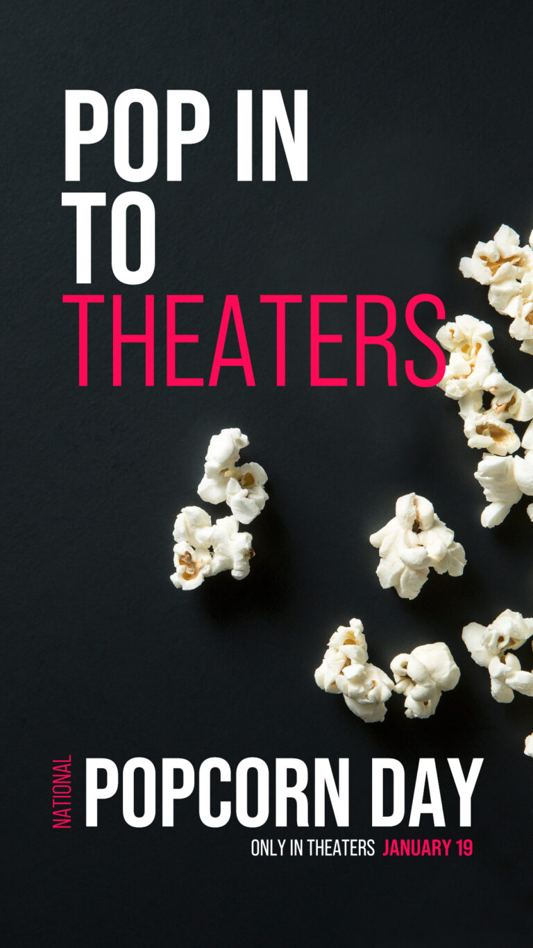 Movie Theaters Nationwide Celebrate National Popcorn Day January 19 ...