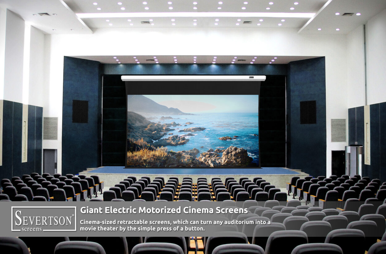 Severtson Showcases Giant Electric Motorized Cinema Screens During ...