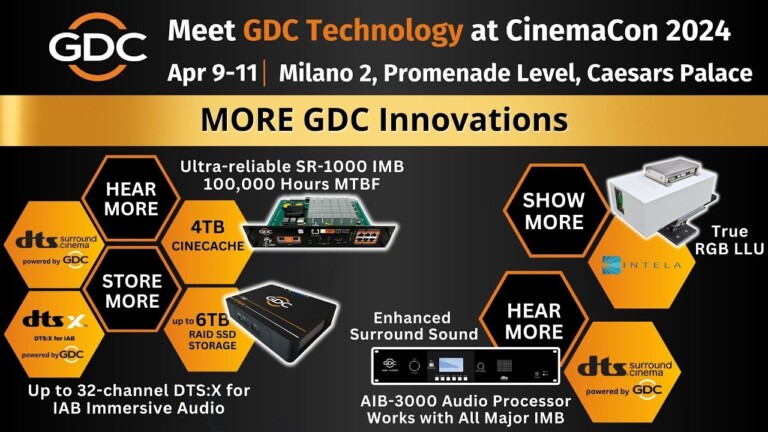 GDC Technology Launches Premium Format Solutions at CinemaCon 2024 - Celluloid Junkie